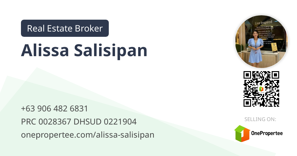Alissa Salisipan - Real Estate Broker Selling on OnePropertee