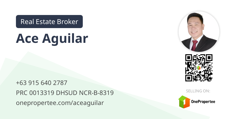 Ace Aguilar - Real Estate Broker Selling on OnePropertee