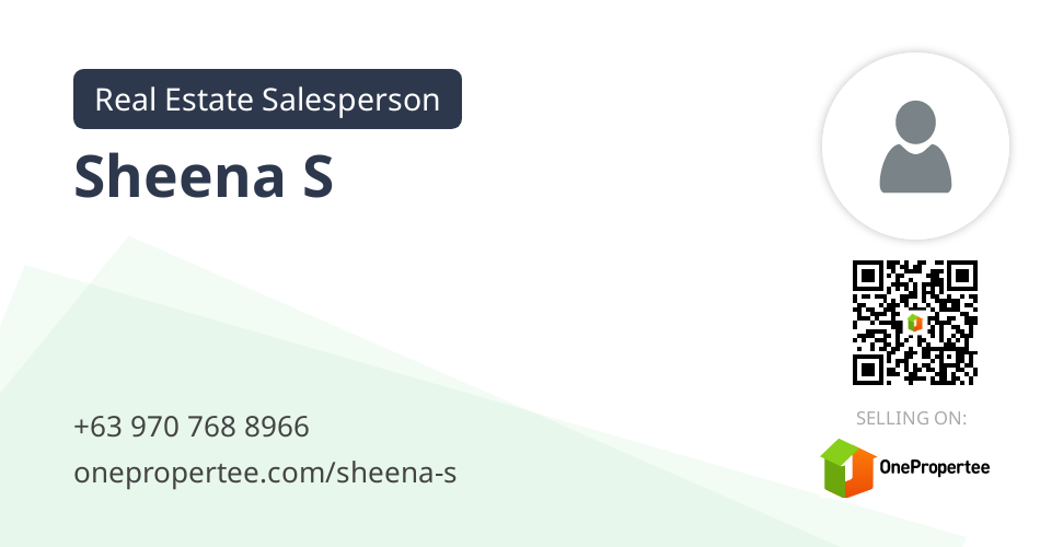 Sheena S - Real Estate Salesperson Selling on OnePropertee
