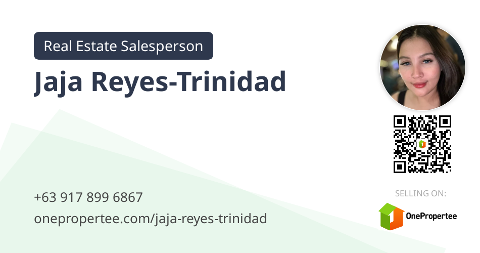 Jaja Reyes-Trinidad - Real Estate Salesperson Selling on OnePropertee