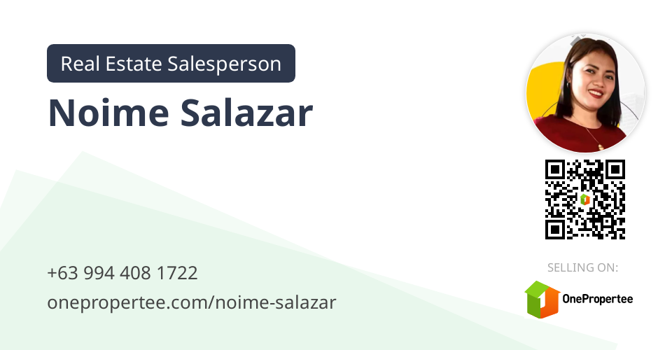 Noime Salazar - Real Estate Salesperson Selling on OnePropertee