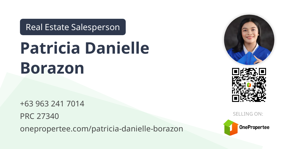 Patricia Danielle Borazon - Real Estate Salesperson Selling on OnePropertee