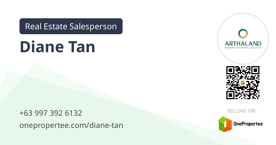 Diane Tan - Real Estate Salesperson Selling on OnePropertee