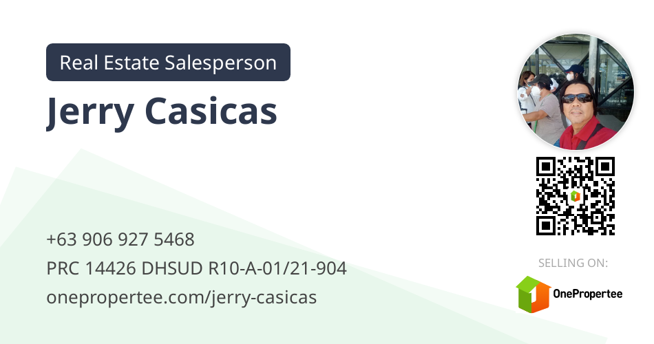 Jerry Casicas - Real Estate Salesperson Selling on OnePropertee