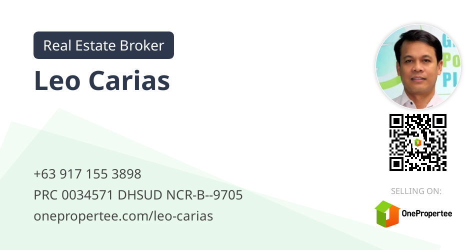 Leo Carias - Real Estate Broker Selling on OnePropertee