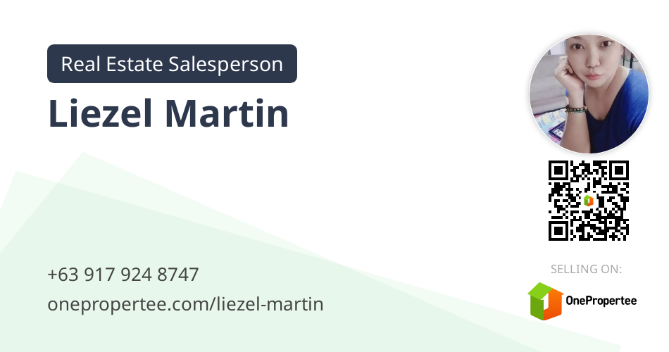 Liezel Martin - Real Estate Salesperson Selling on OnePropertee