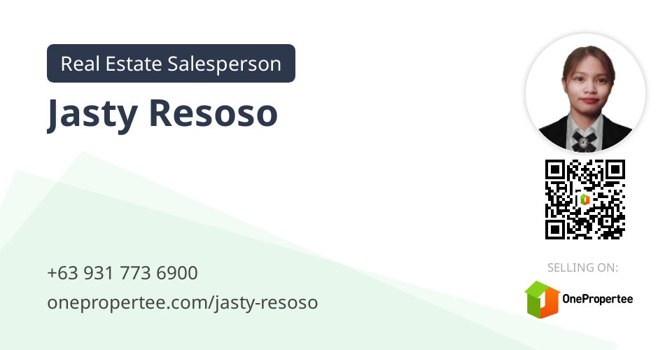 Jasty Resoso - Real Estate Salesperson Selling on OnePropertee