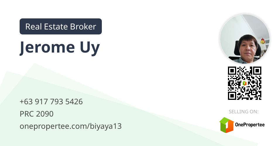 Jerome Uy - Real Estate Broker Selling on OnePropertee