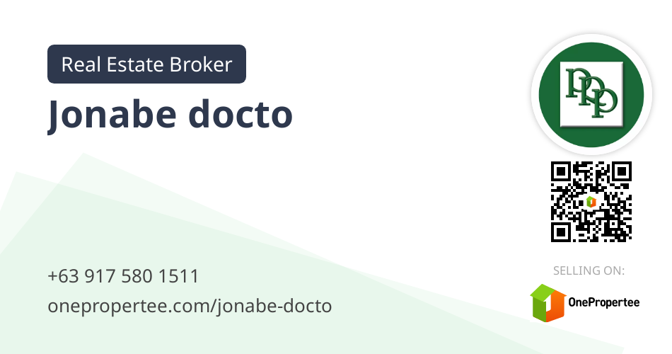 Jonabe docto - Real Estate Broker Selling on OnePropertee